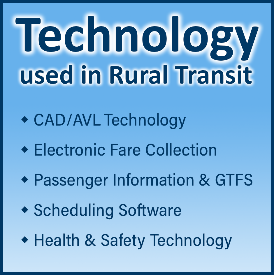 Technology Used in Rural Transit - Minnesota Rural Transit Assistance ...